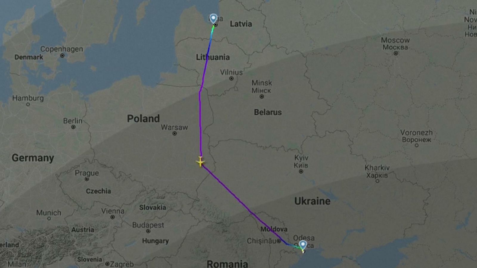 Roman Protasevich: Flights appear to avoid Belarus airspace after ...