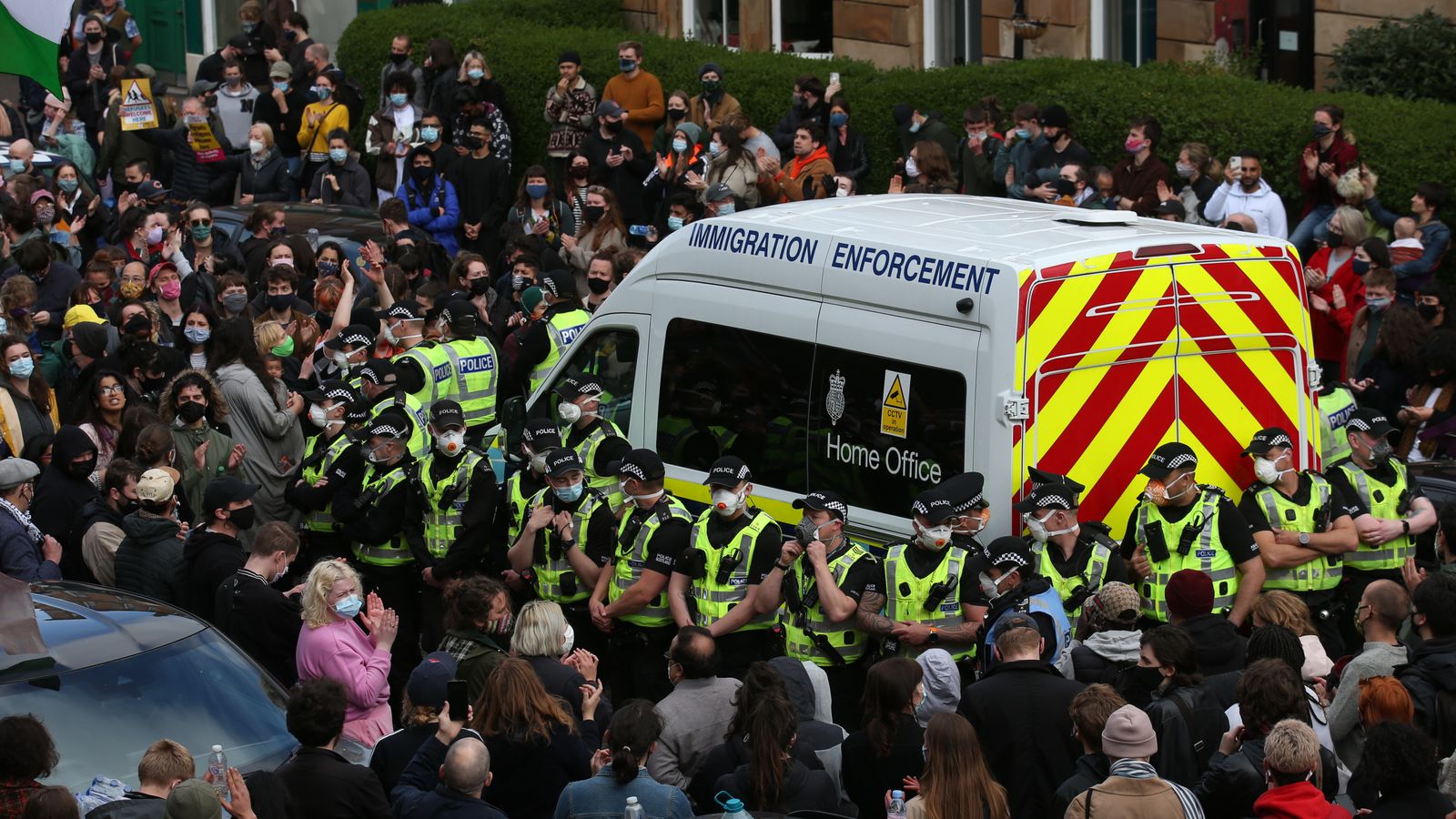 Glasgow Immigration Raid Men Detained By Home Office Released After