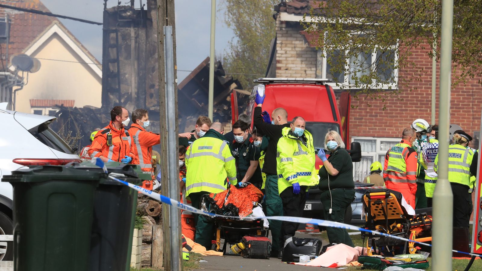 Two seriously injured after explosion at house in Kent | UK News | Sky News