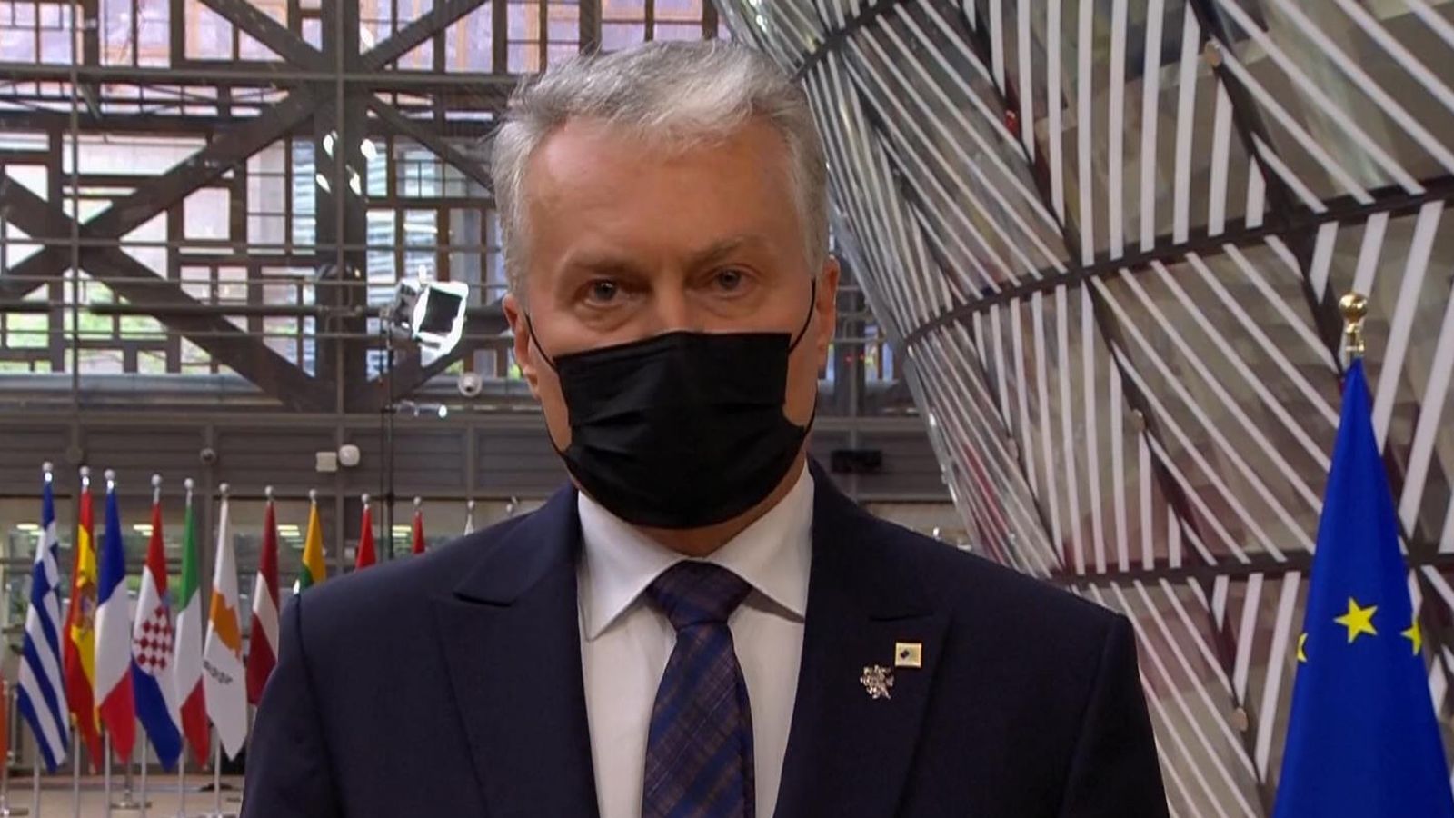 Lithuania's president calls for action | News UK Video News | Sky News