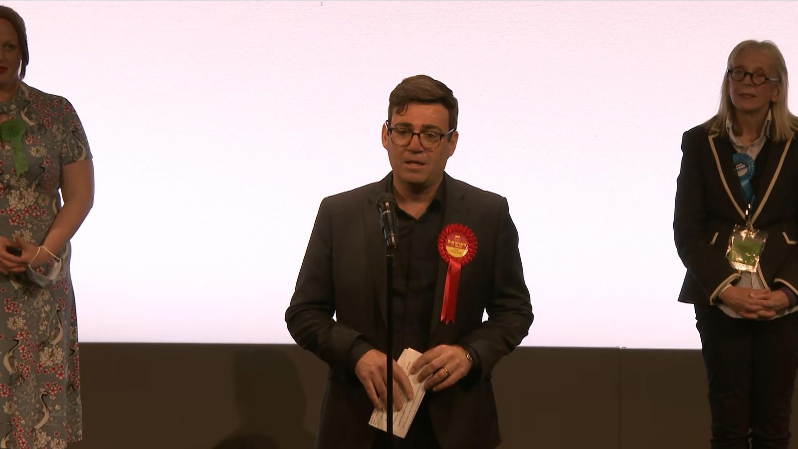 Andy Burnham re-elected Greater Manchester mayor | News UK Video News ...