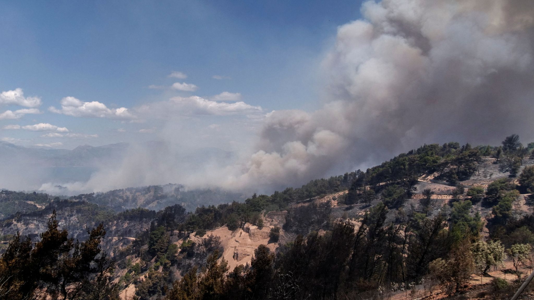 Villages evacuated after major forest fire in conservation area near ...