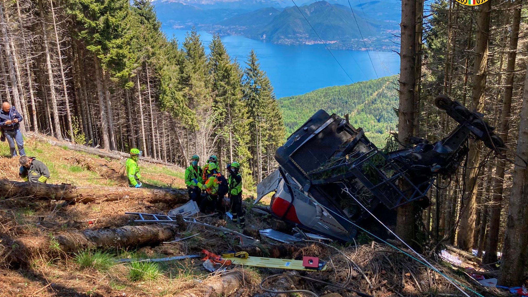Mottarone cable car crash: 'Loud hiss' heard before tragedy in northern ...