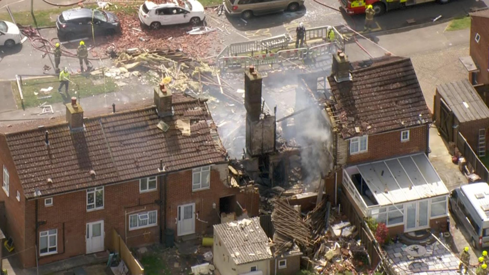 Two seriously injured after explosion at house in Kent | UK News | Sky News