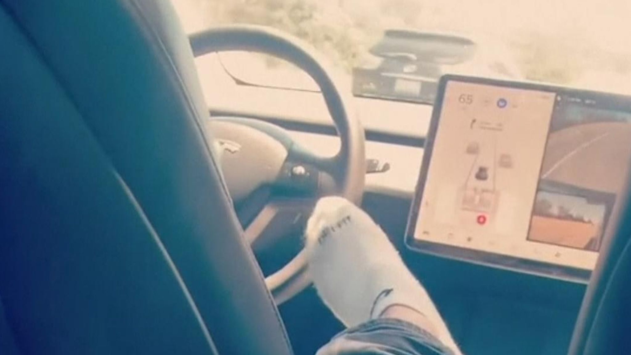 Tesla Owner Arrested After Repeatedly Riding In The Back Seat While It