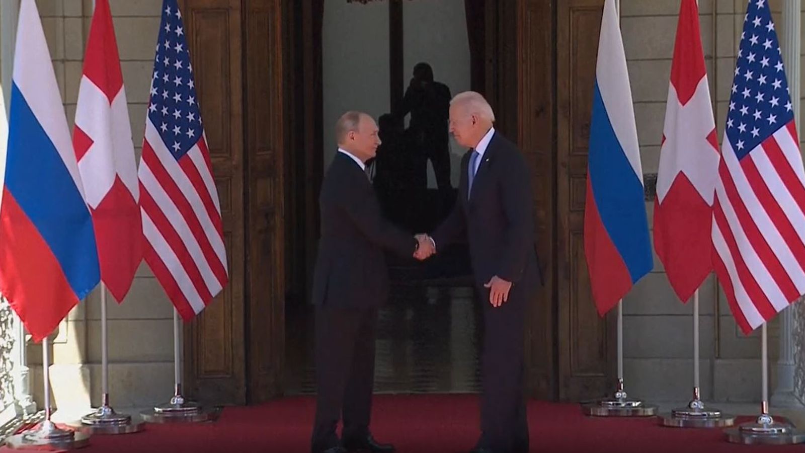 'Always better to meet in person' Biden greets Putin in Geneva | World ...