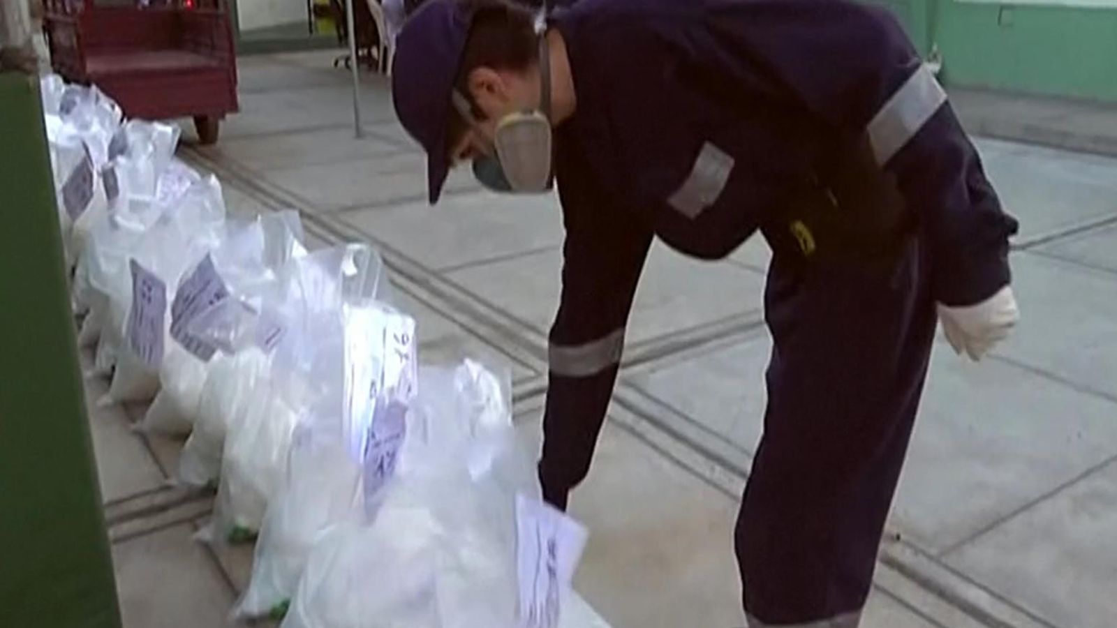 Peru incinerates 30 tonnes of cocaine | World News | Sky News