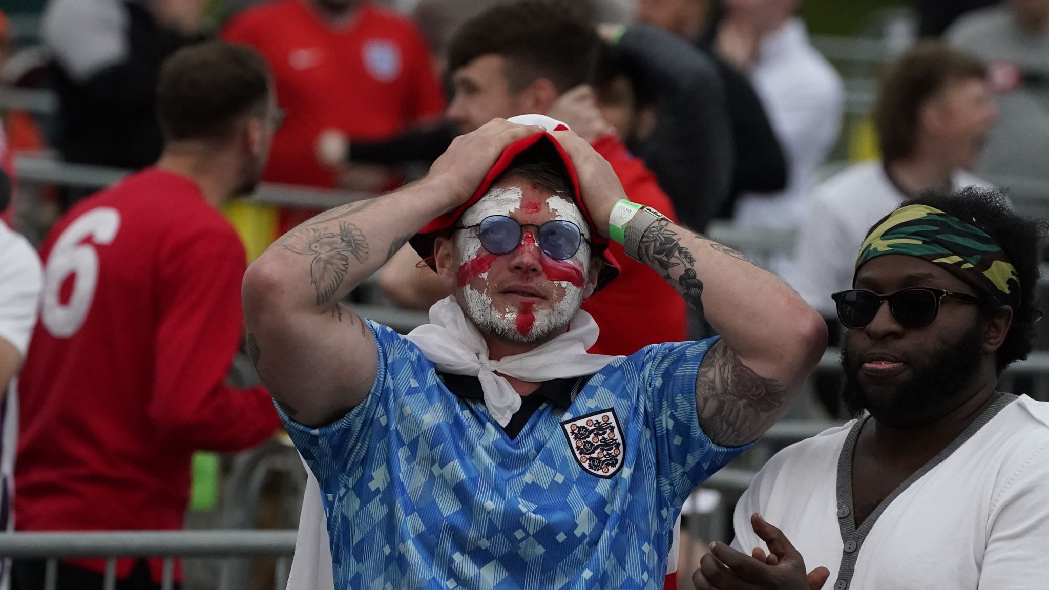 Euro 2020: England fans couldn't get away from the stadium quickly ...