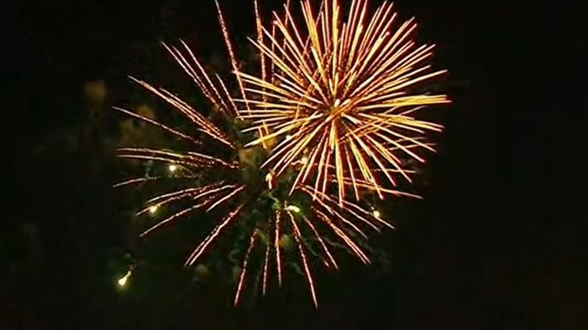 Fireworks being set off to let people know there are drugs available ...