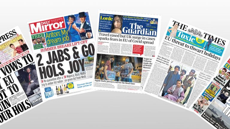 Newspapers - The Latest News from the UK and Around the World | Sky News