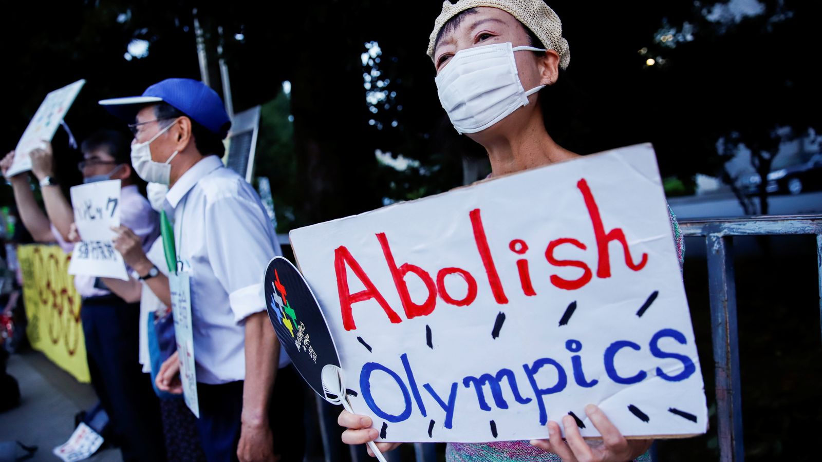Japan: Protests against Olympics amid COVID-19 risk | World News | Sky News