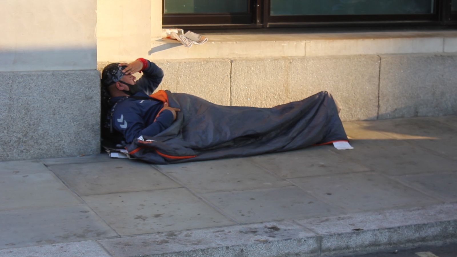A day in the life of the working homeless | UK News | Sky News