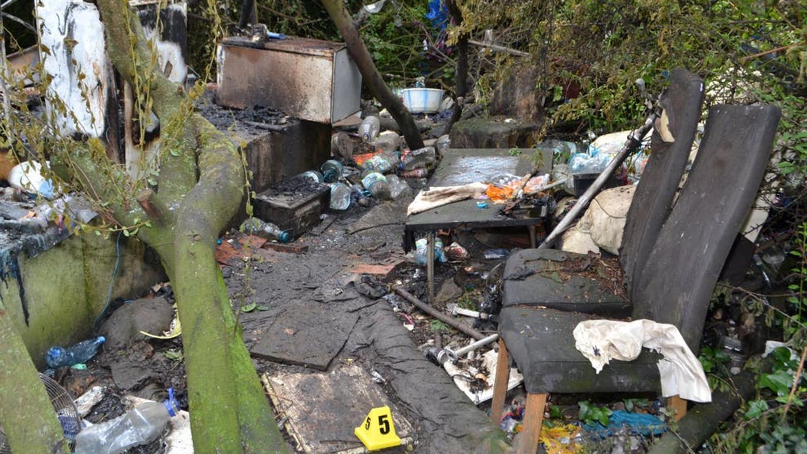 Pair convicted after killing man in drunken arson attack on makeshift ...