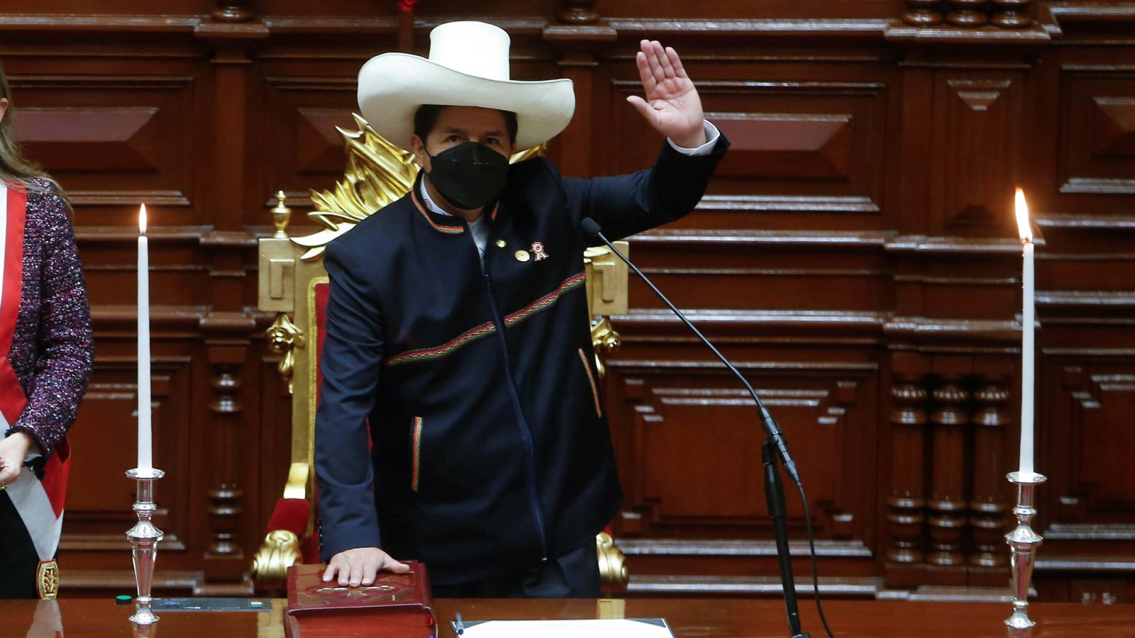 Peru: Pedro Castillo sworn in as country's president | World News | Sky ...