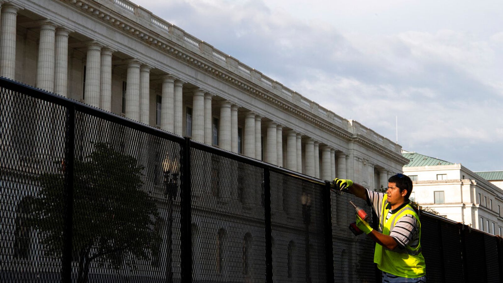 US Capitol riots: Workers remove last of security fence six months on ...