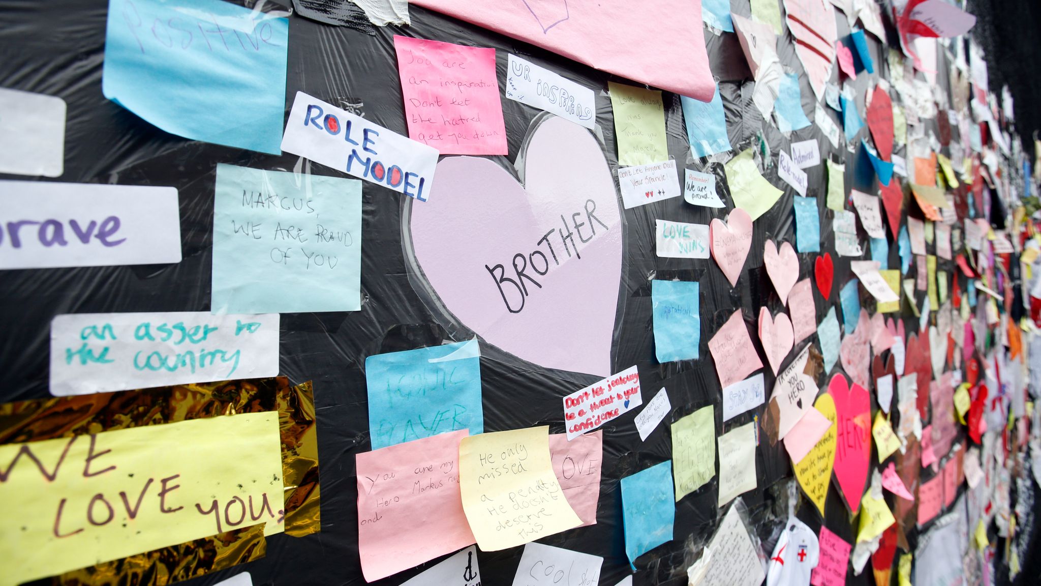 Marcus Rashford mural graffiti 'not racial,' police say | UK News | Sky ...