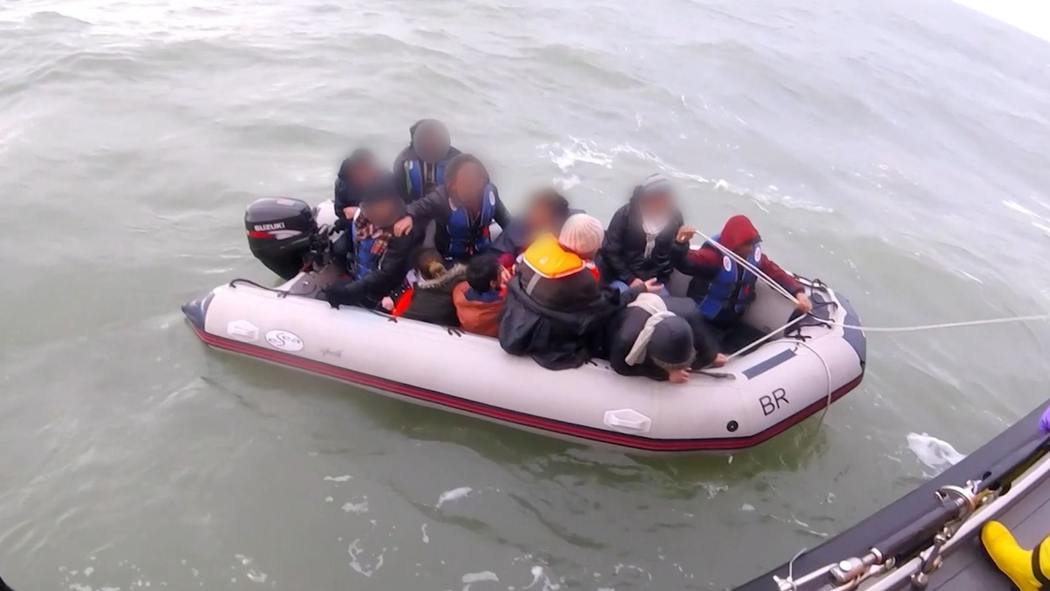 RNLI release dramatic bodycam footage of migrant Channel rescue for ...