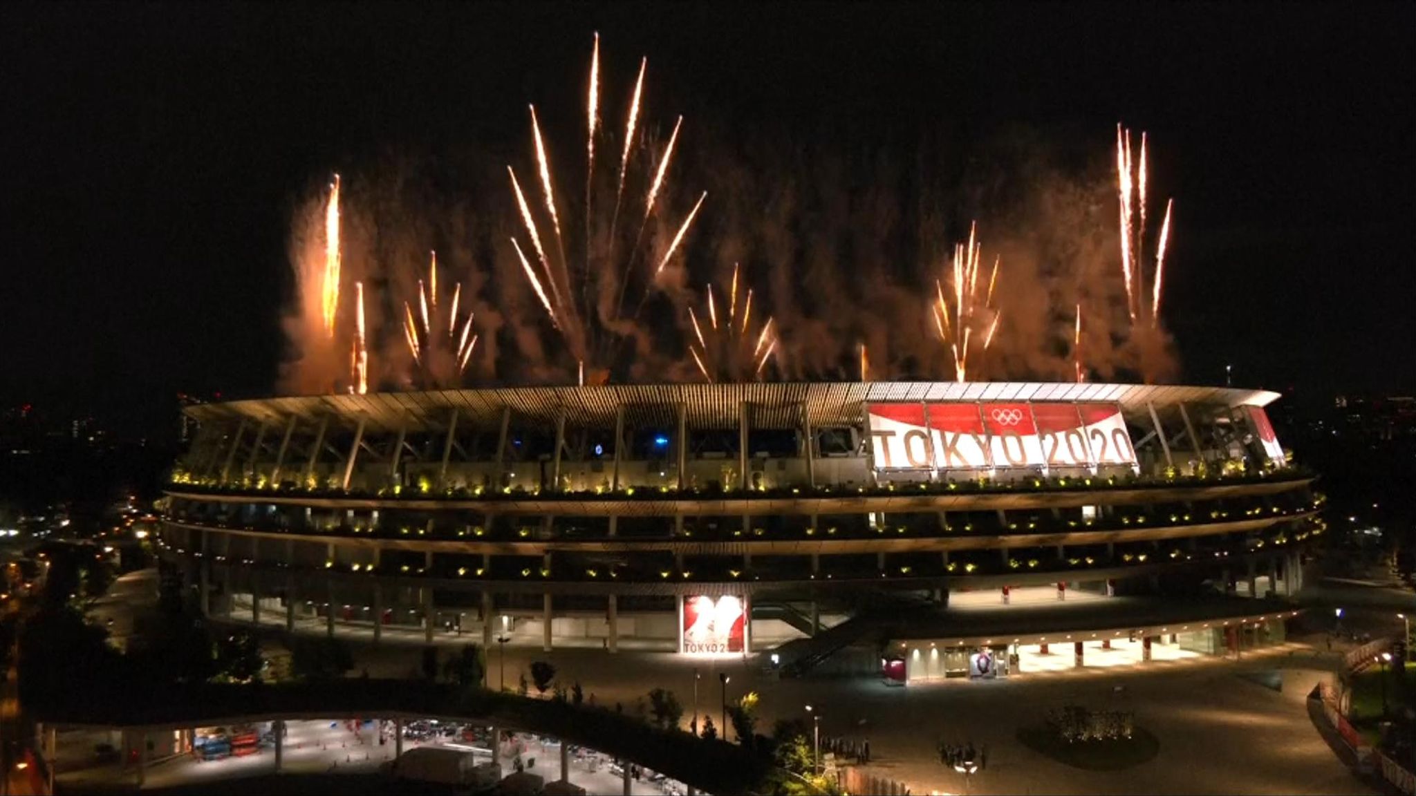 Tokyo Olympics: Fireworks, dancers and key workers - the opening ...