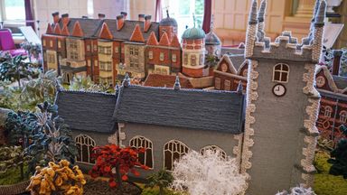 Queen enjoys display of 18ft-long 'knitted Sandringham', says 92-year ...