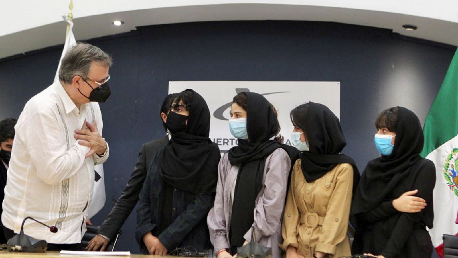 Afghanistan's all-girl robotics team lands safely after being given ...