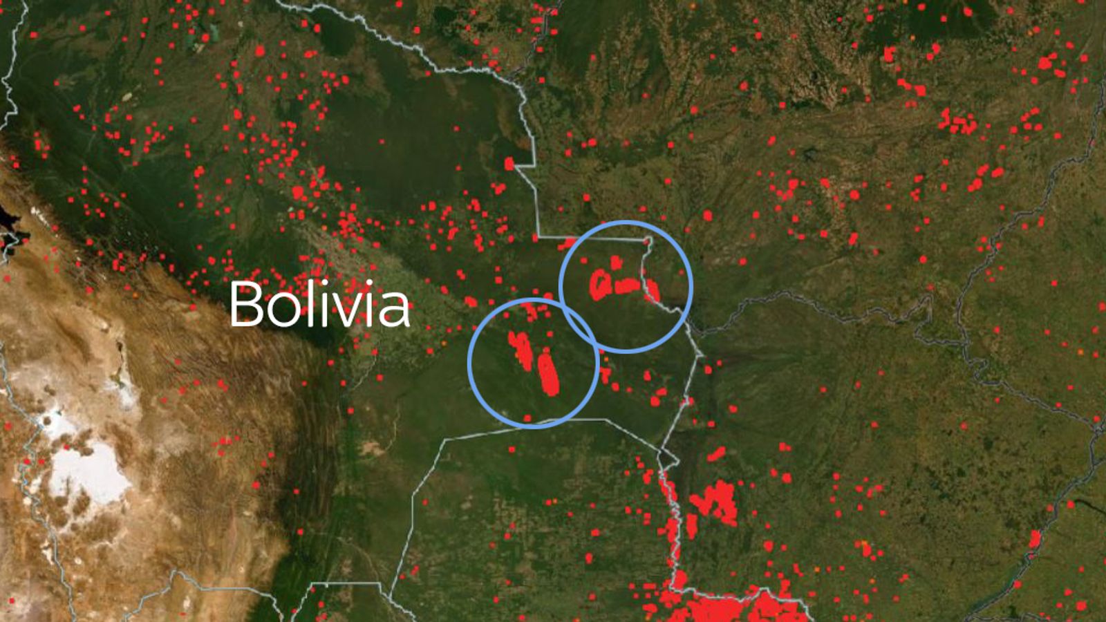 Massive wildfires devastate protected area of Bolivian forest | World ...