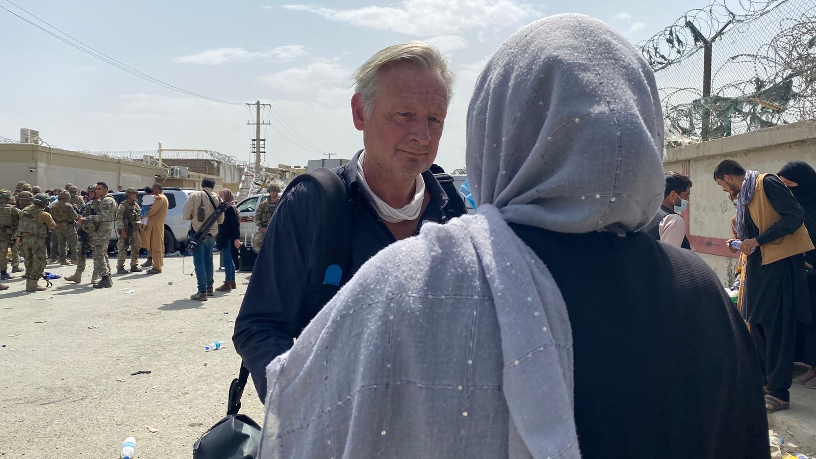 Afghanistan: Desperate women throw babies over razor wire at compound ...