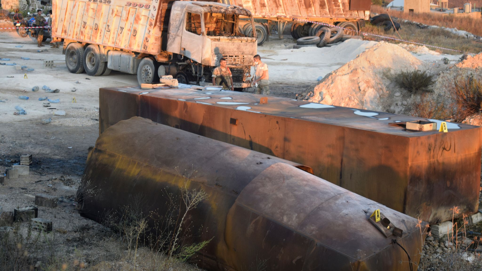 Lebanon: At least 20 dead and dozens injured after fuel tank explodes ...