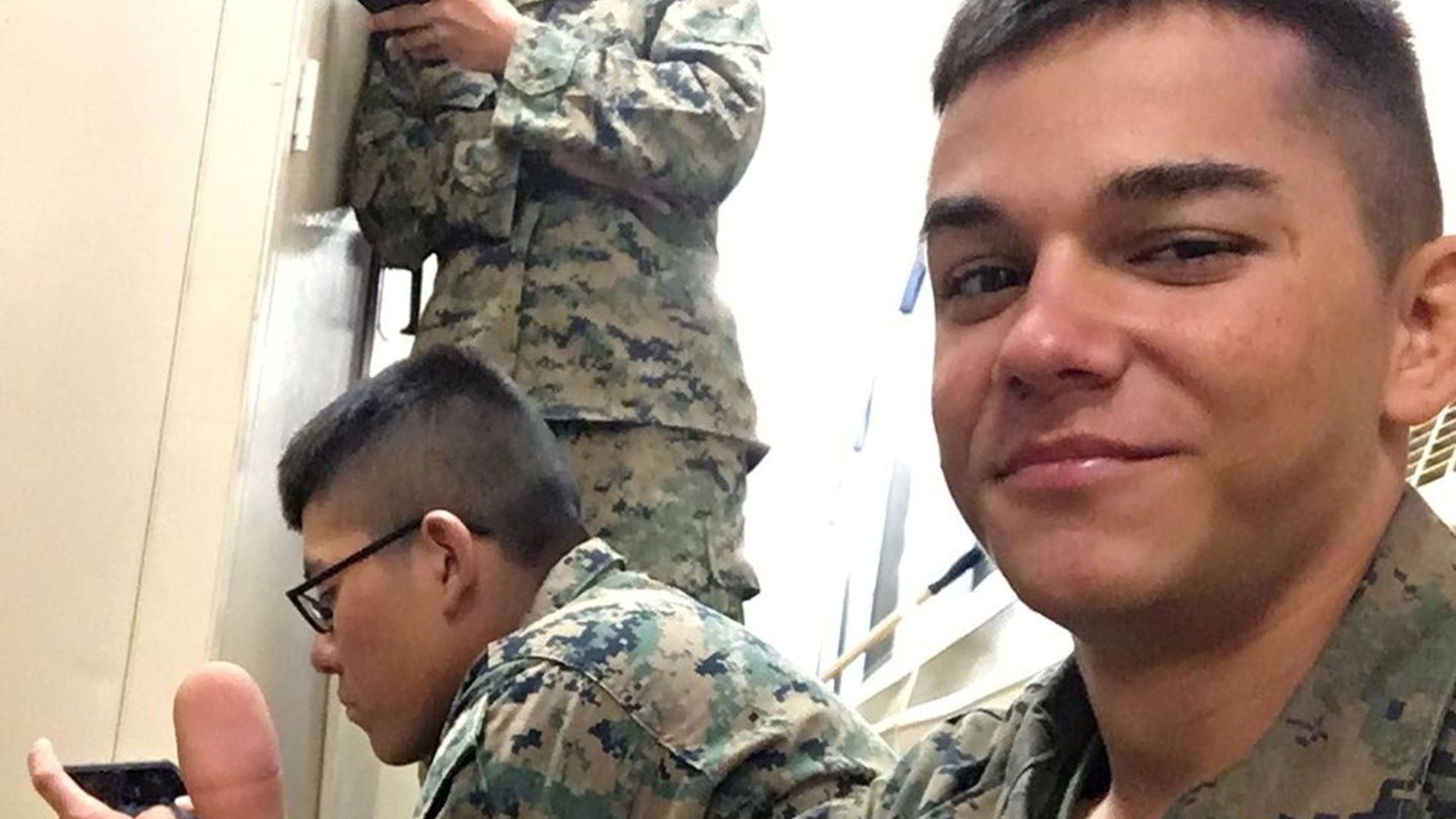 'I love my job': US Marine posted moving photo of herself with an ...