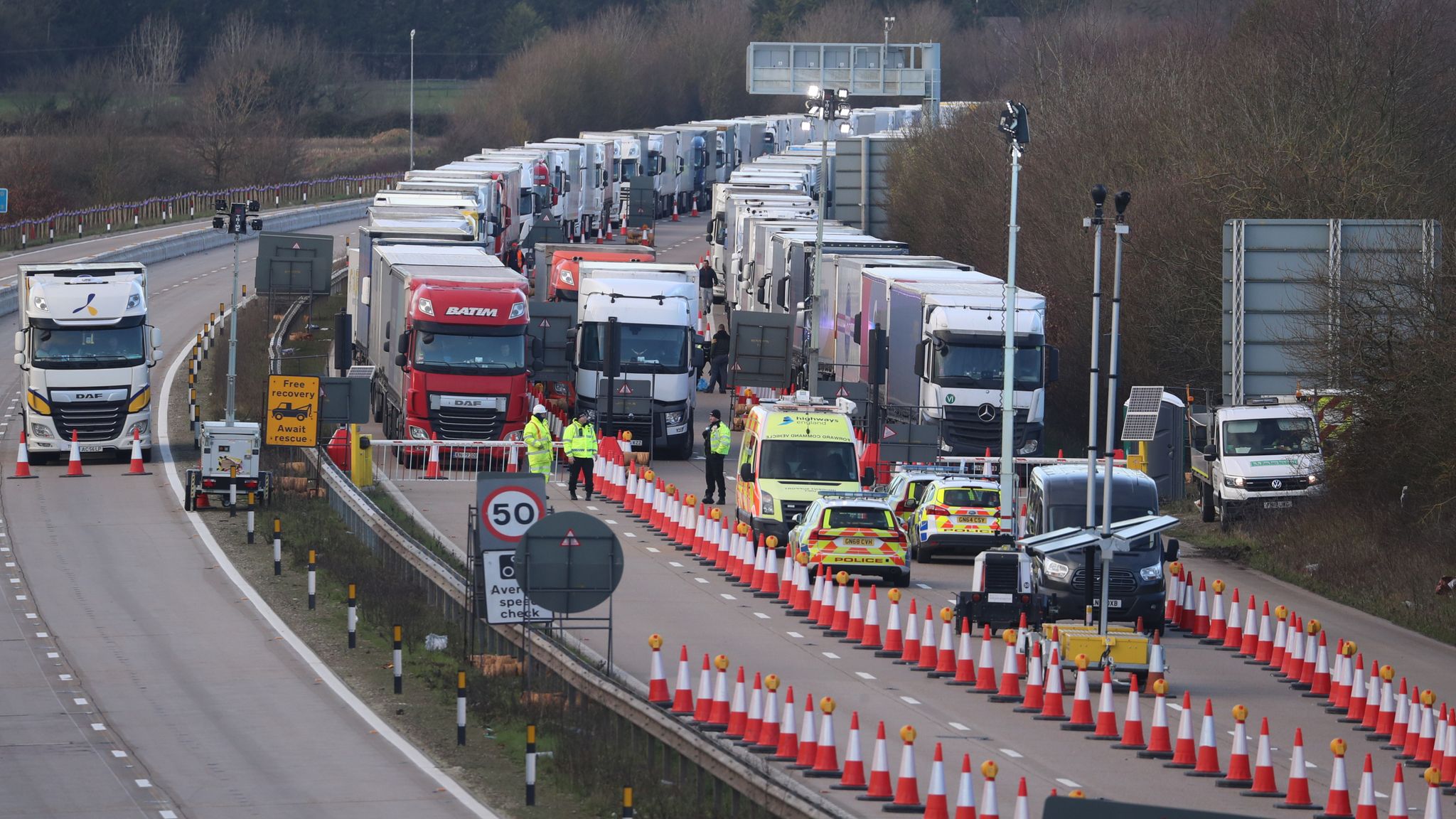 Operation Brock: Lorry controls to avoid post-Brexit disruption around ...