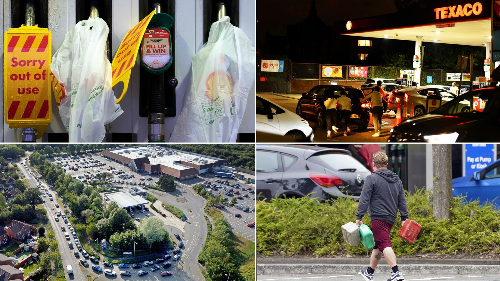 Fuel crisis: Petrol and driver shortages cause chaos at forecourts ...