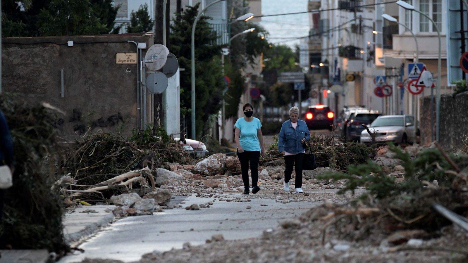 Spain: Intense flooding sees cars swept into Mediterranean Sea and ...