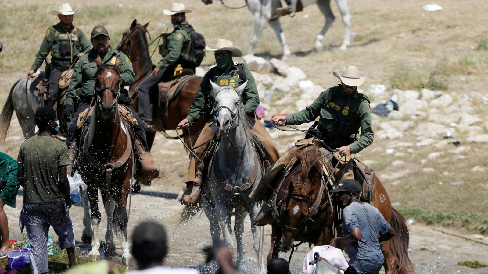 White House responds to 'horrific' photos of Texas border agent on ...