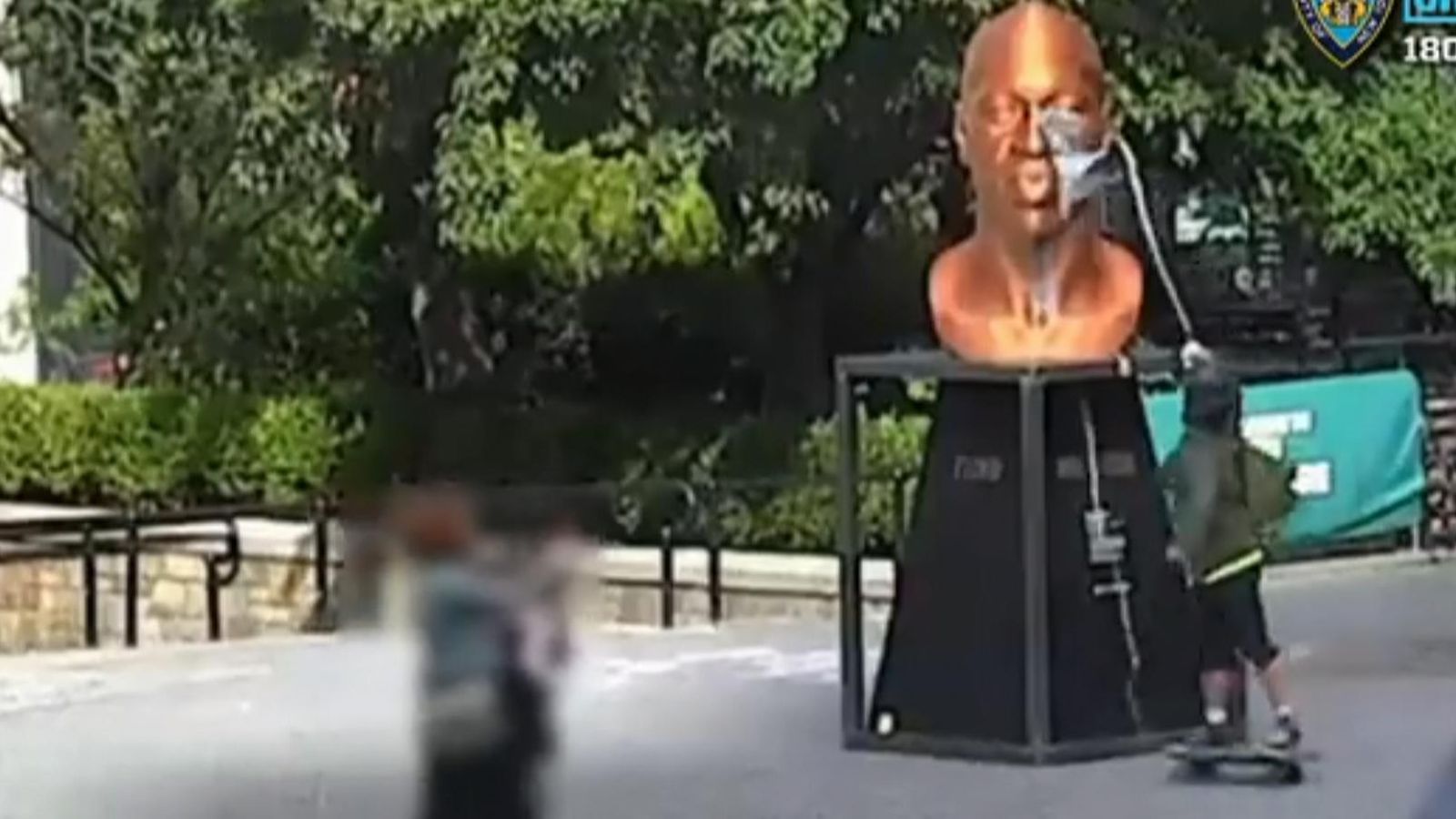 George Floyd statue defaced after unveiling | US News | Sky News