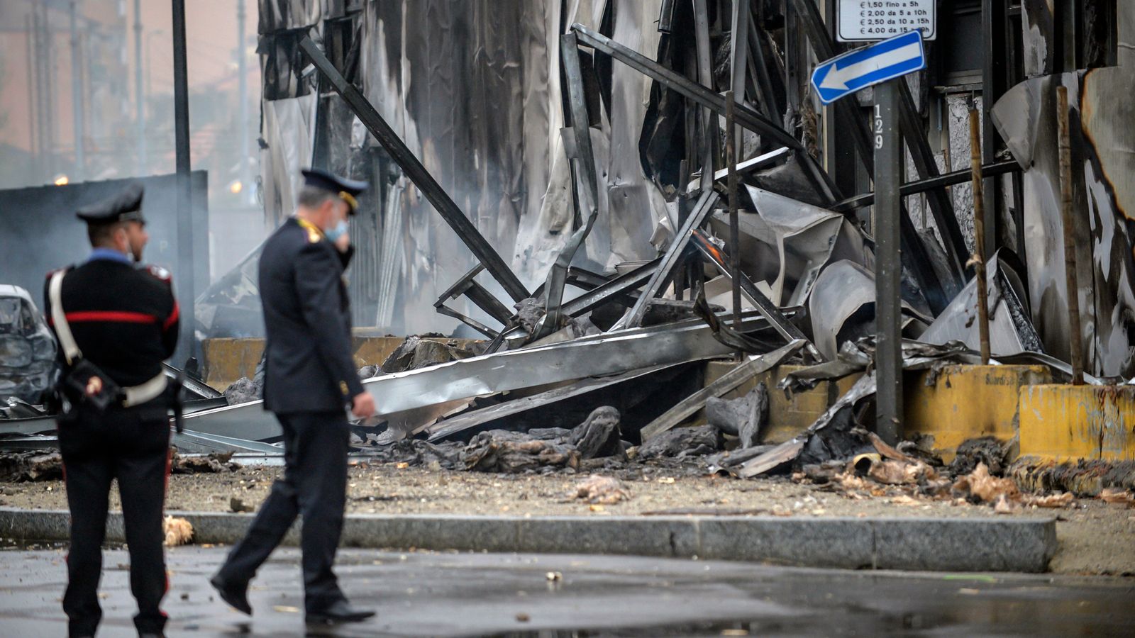 Milan plane crash: All eight people on board reported dead after ...