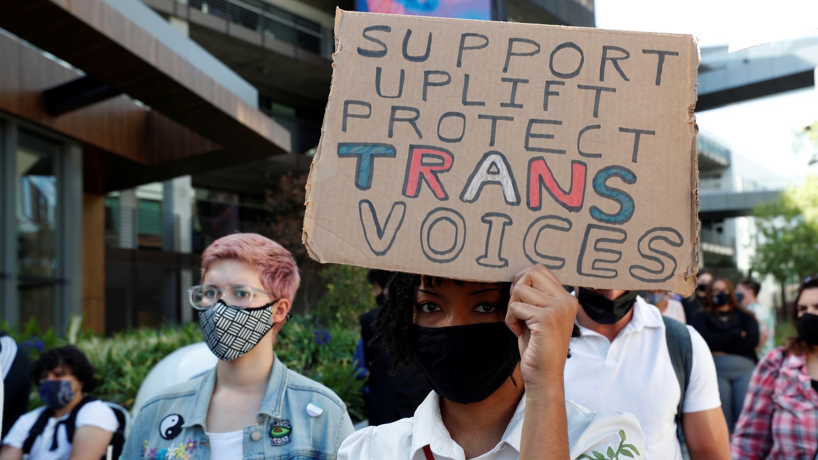 Netflix staff join protests outside its headquarters over controversial ...