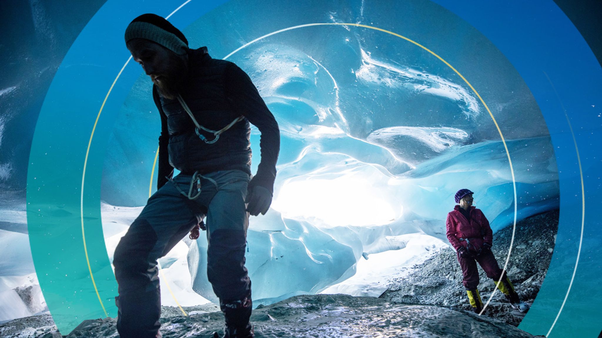Stunning pictures show inside otherworldly ice caves appearing in the ...