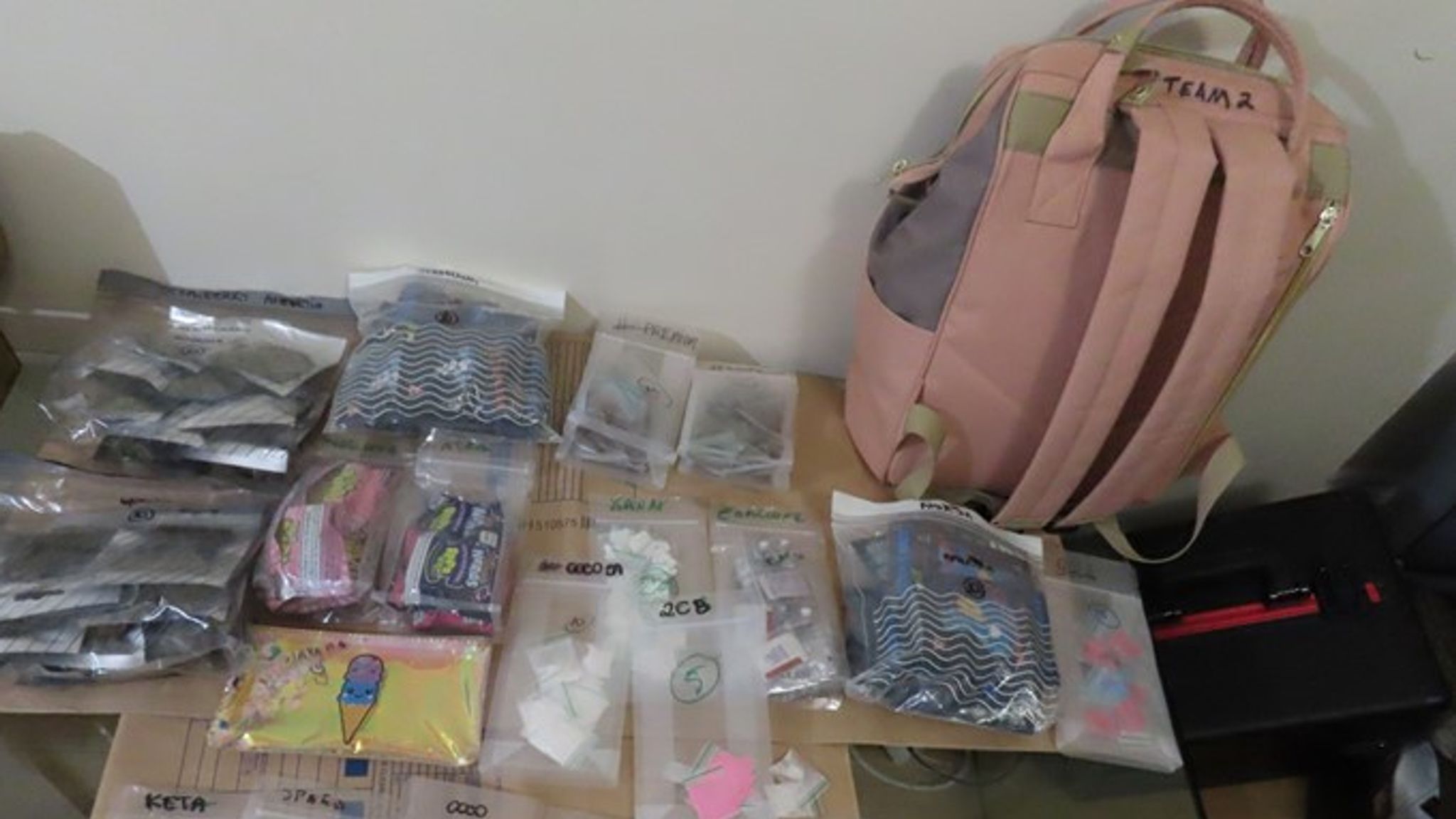 Drug gang who made deliveries with identical pink backpacks jailed for ...