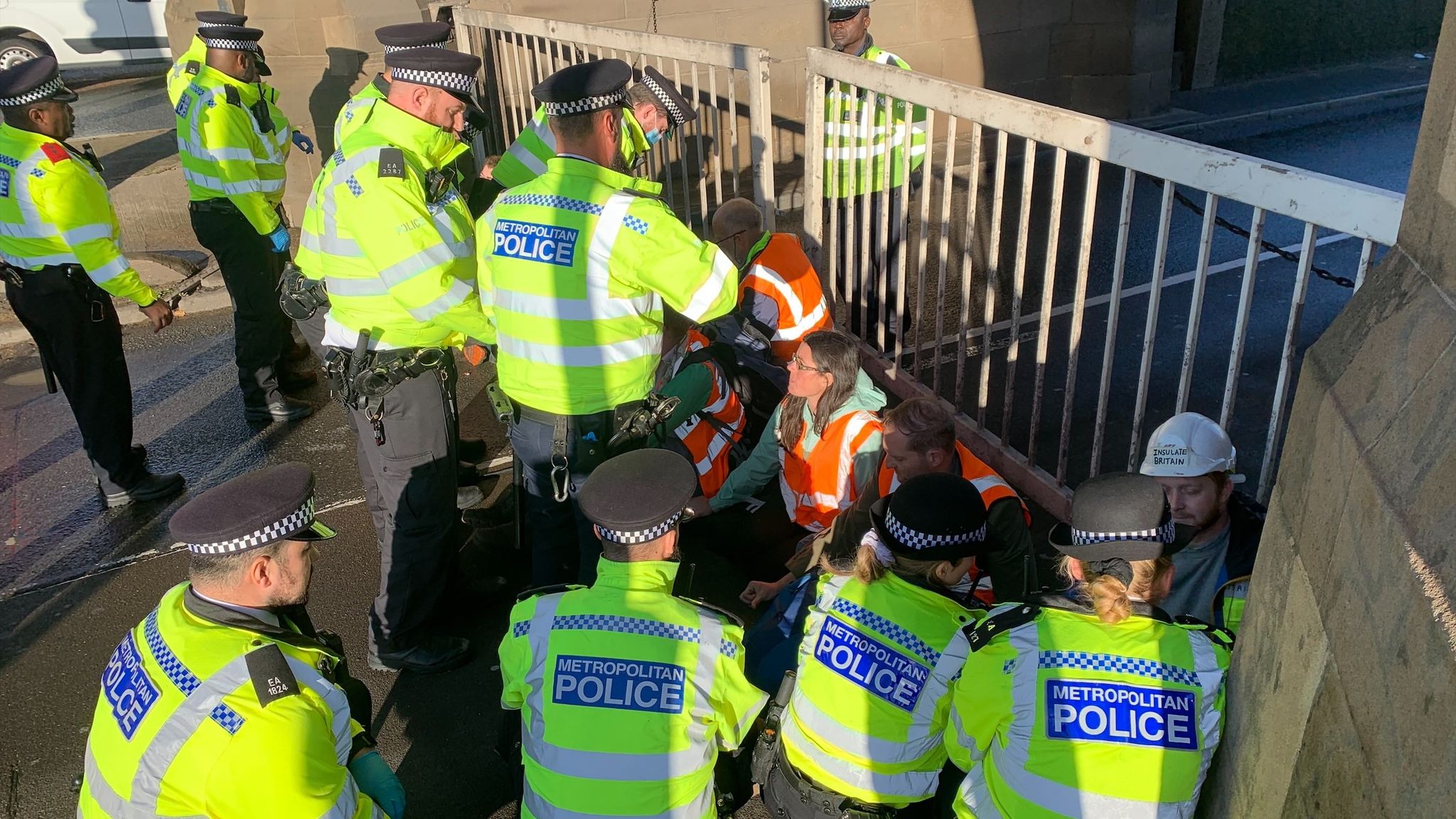 Insulate Britain protest: Tearful woman pleads with demonstrators ...