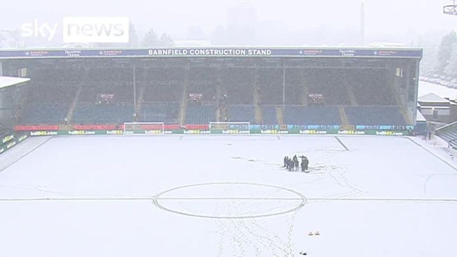 Heavy snow postpones Burnley's Premier League clash against Tottenham ...