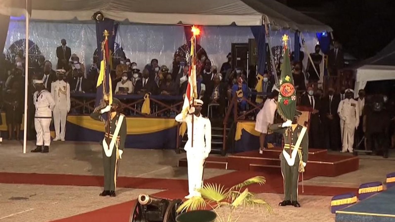 Barbados becomes a republic ending 400 years of the British royal ...