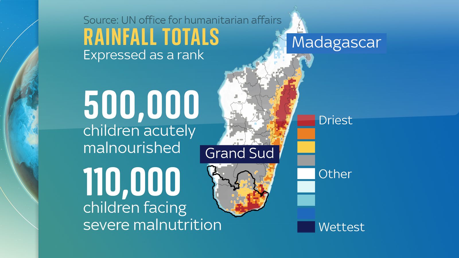 Madagascar is on the brink of famine caused by climate change, with ...