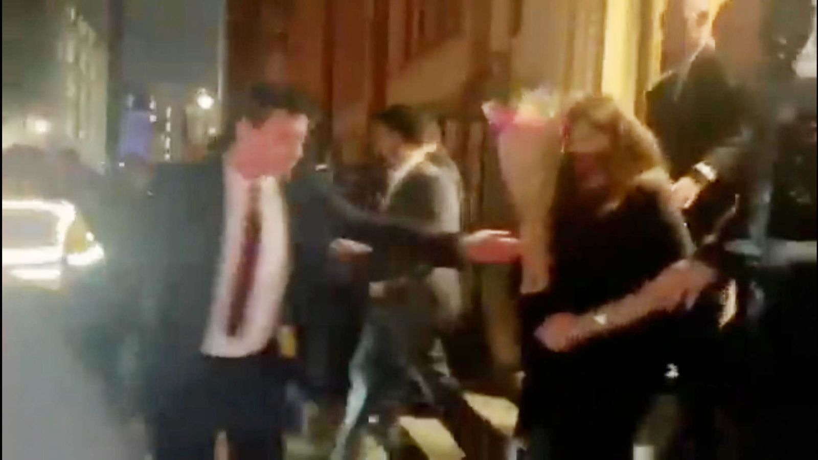 Israeli ambassador Tzipi Hotovely leaving LSE amid a crowd of ...