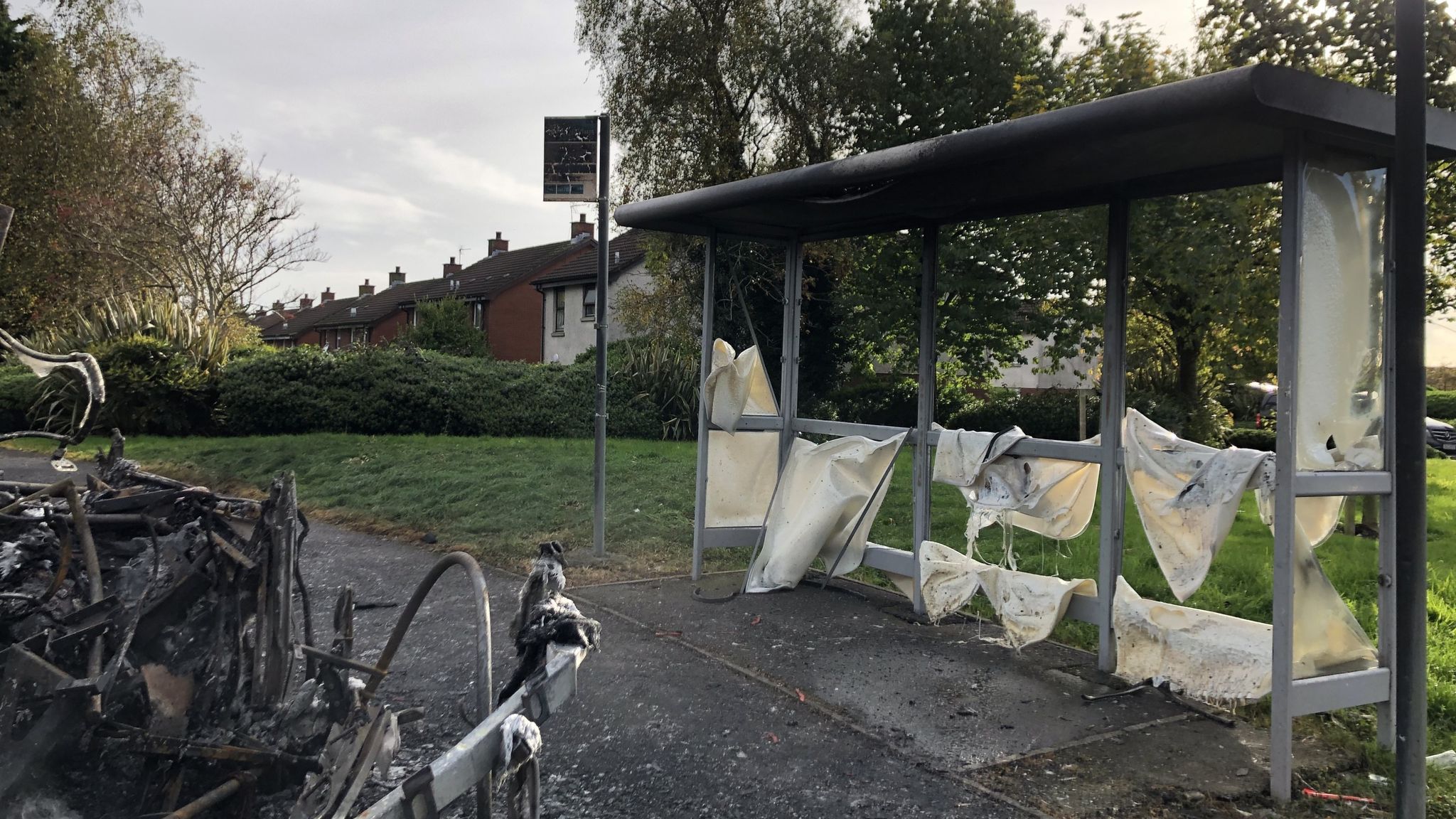 Newtownards: Bus hijacked and set alight in attack linked of opposition ...