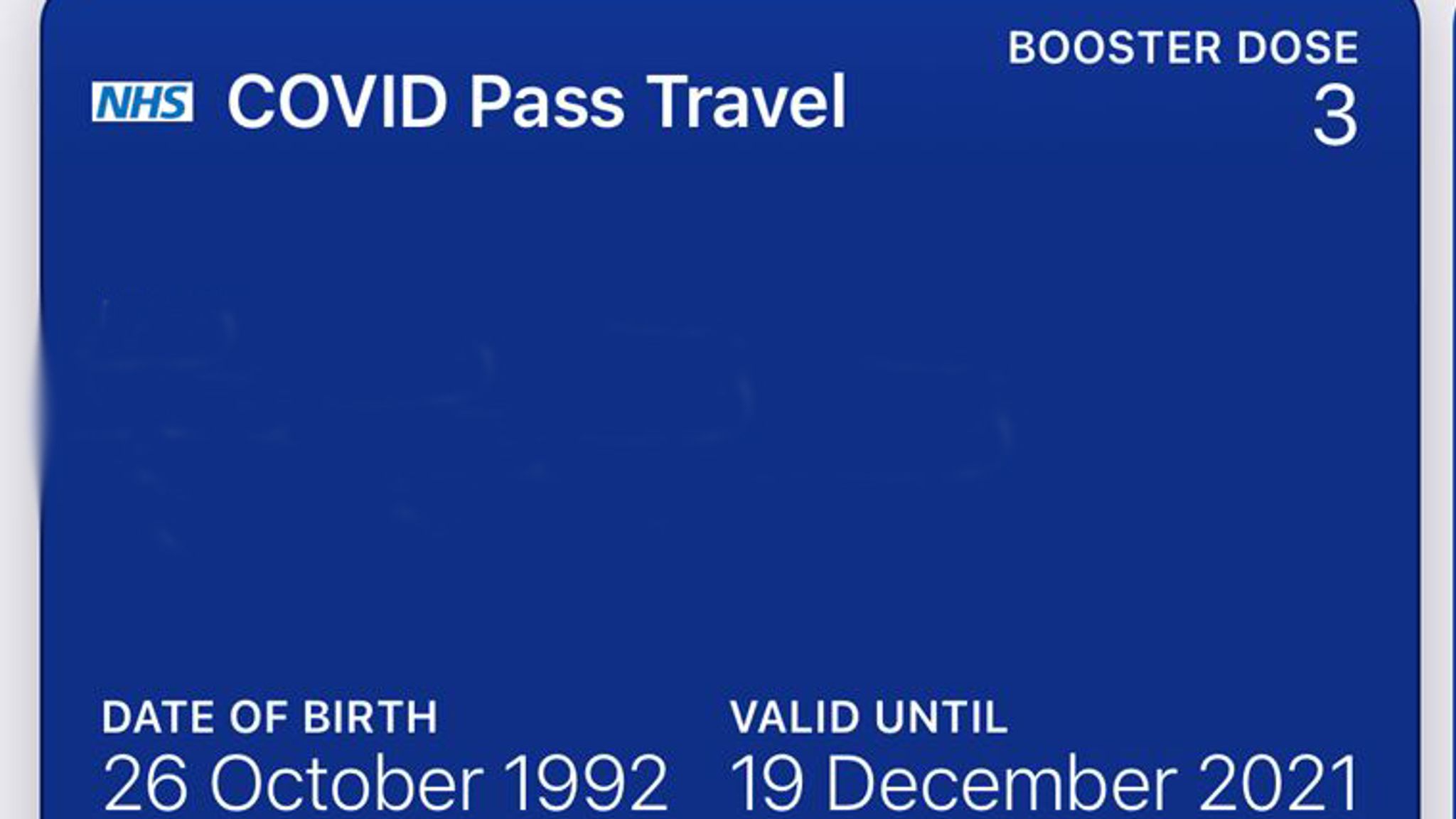 COVID-19: Booster jabs and third doses added to NHS pass for ...