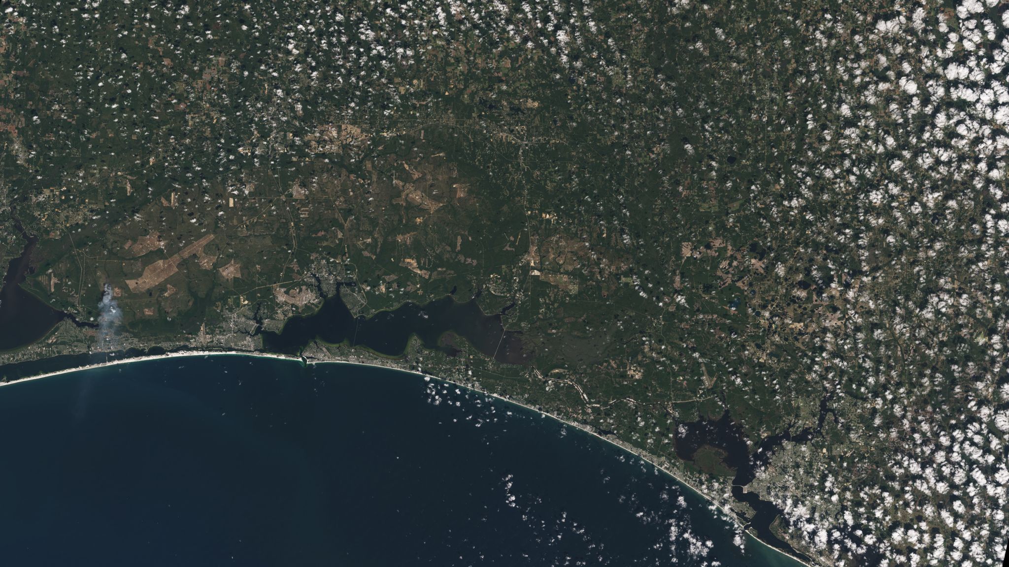 NASA releases first images taken by Landsat climate change monitoring ...