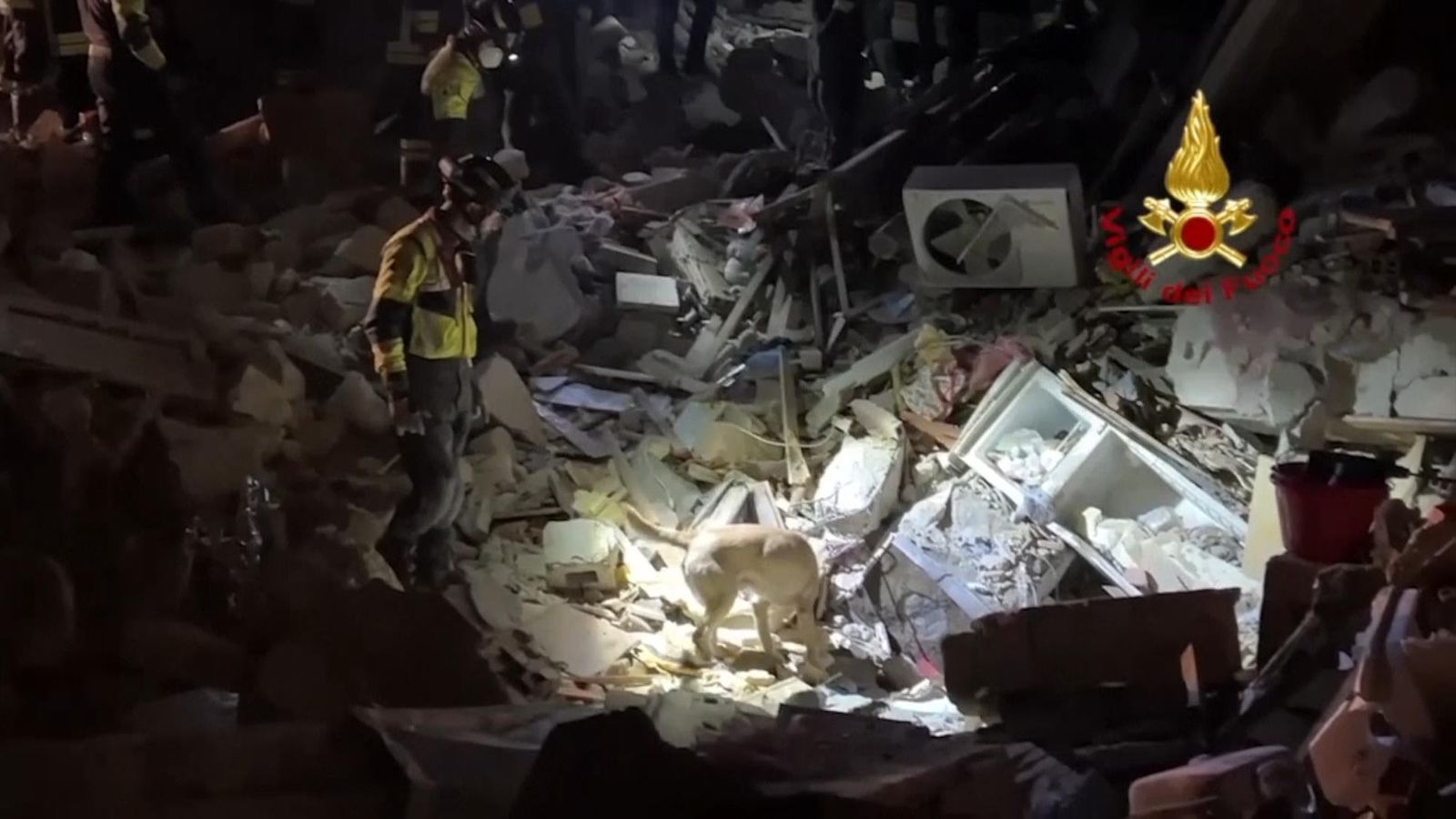 Video: Search for survivors after building collapse in Italy | News UK ...