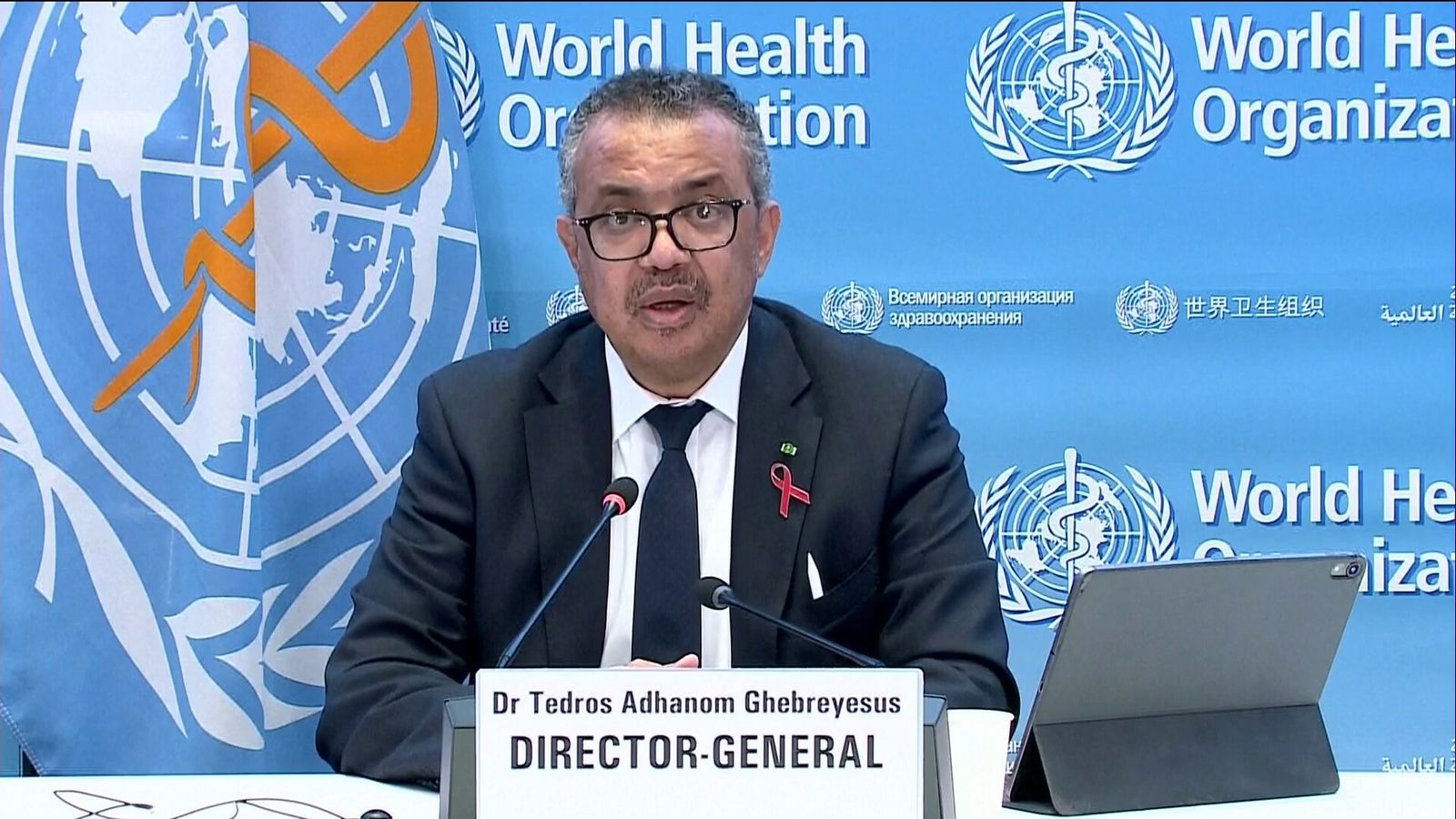 WHO's Dr Tedros: "Ending this pandemic is not a matter of chance, it's ...