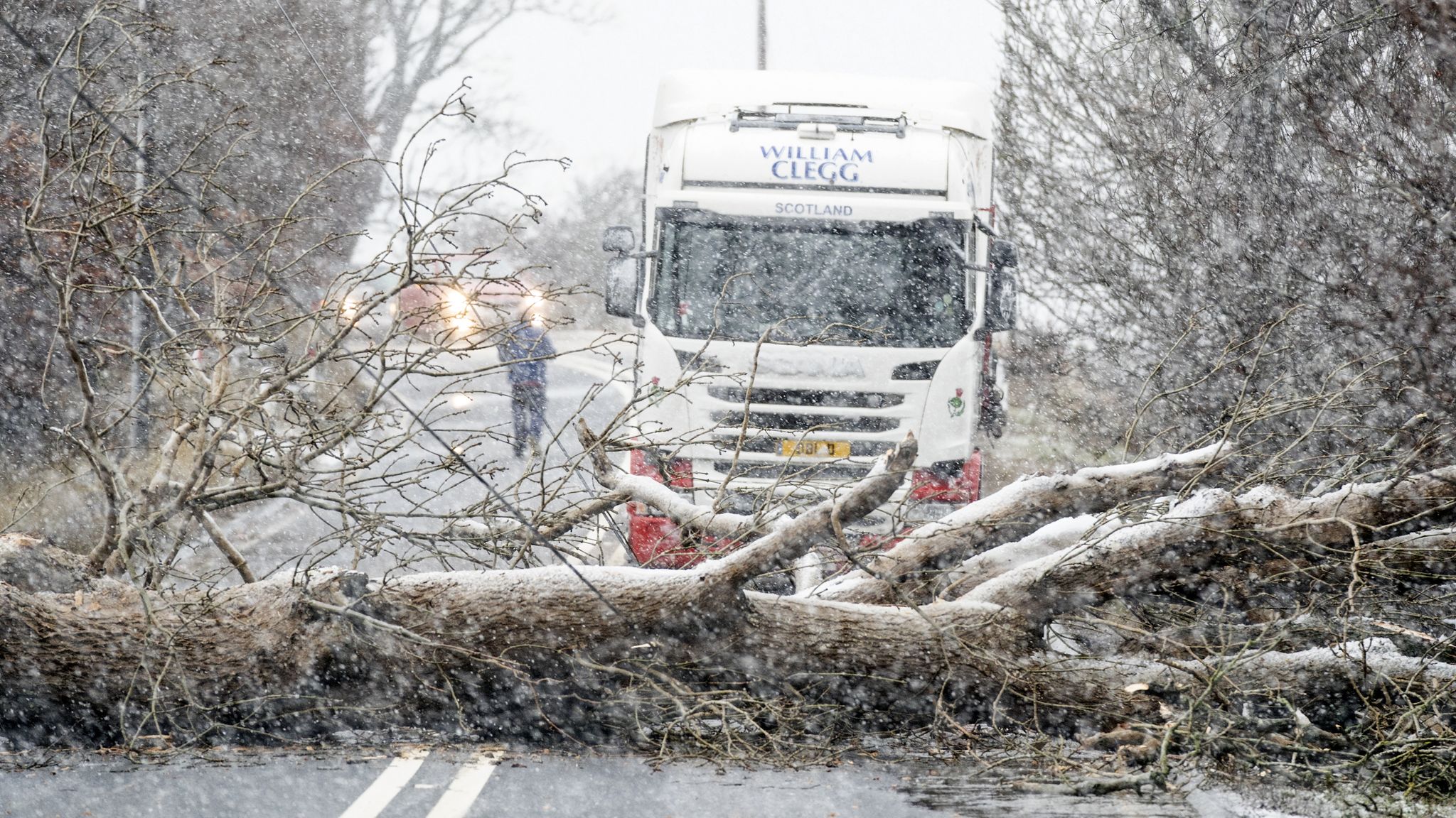 Storm Barra: Dramatic images show impact of violent winds, heavy snow ...