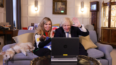 Boris and Carrie Johnson pictured with newborn daughter Romy as they ...