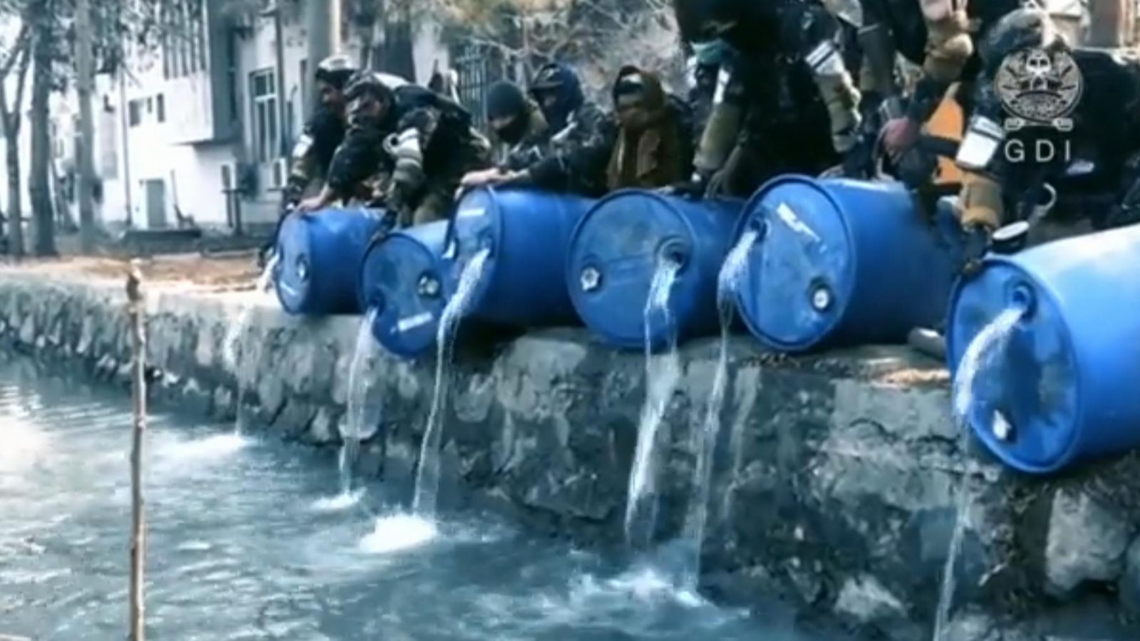 Afghanistan: Agents pour 3,000 litres of alcohol in Kabul canal | World ...